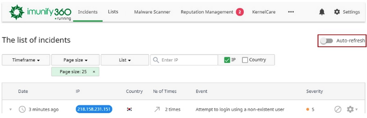 Imunify360 User Interface | Documentation